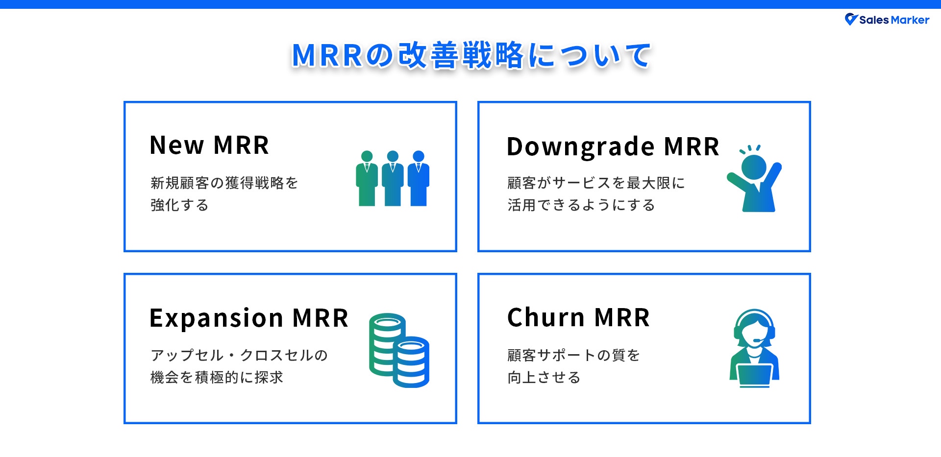 MRR（Monthly Recurring Revenue）を解説！ARR・NRRとの違いを紹介 | お役立ち情報 | Sales ...